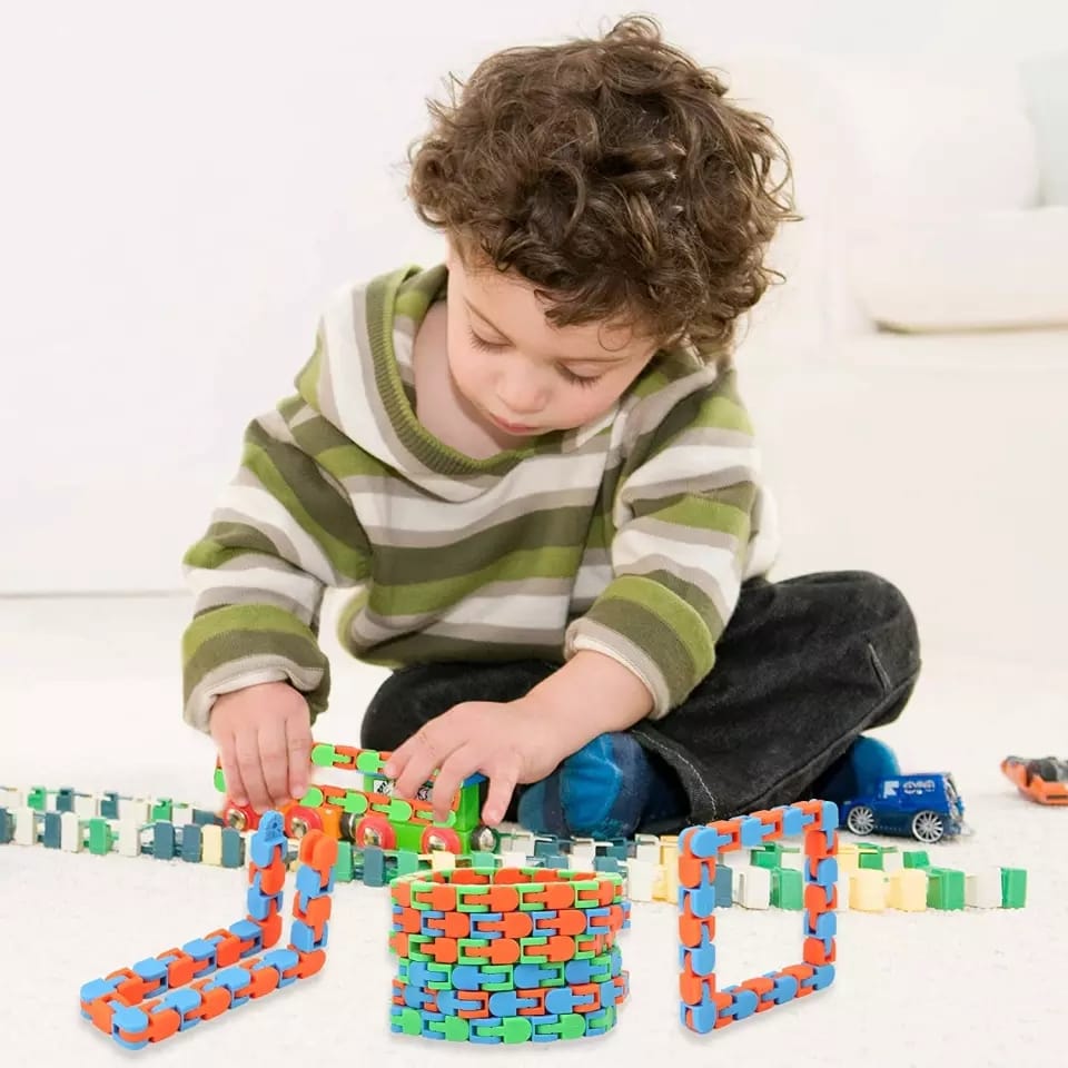 Wacky Tracks Fidget Snake Cobra Puzzle Sensorial Toy - Ri Happy