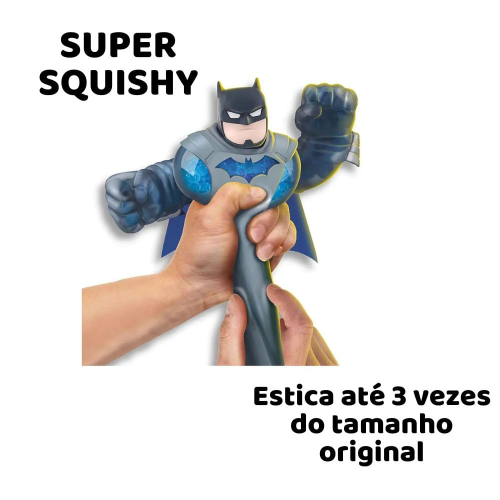 Boneco Elástico Batman De Armadura Heroes Goo Jit Zu Squishy