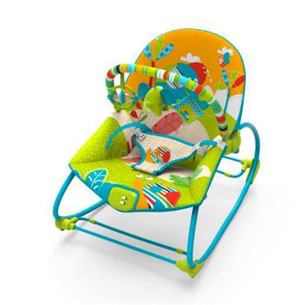 Cadeira de Descanso Mastela Rocker 18kg Musical e Vibratória Elefante - Ri Happy