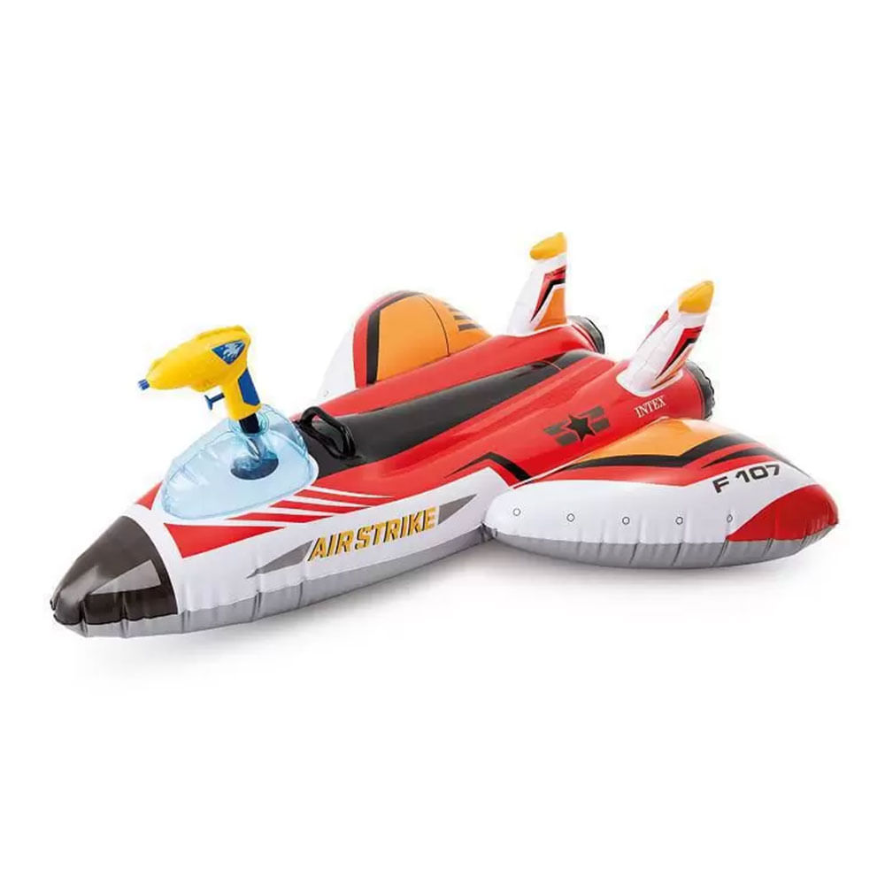 Boia Bote Inflável Infantil Avião Com Pistola De Água - Intex - Ri Happy