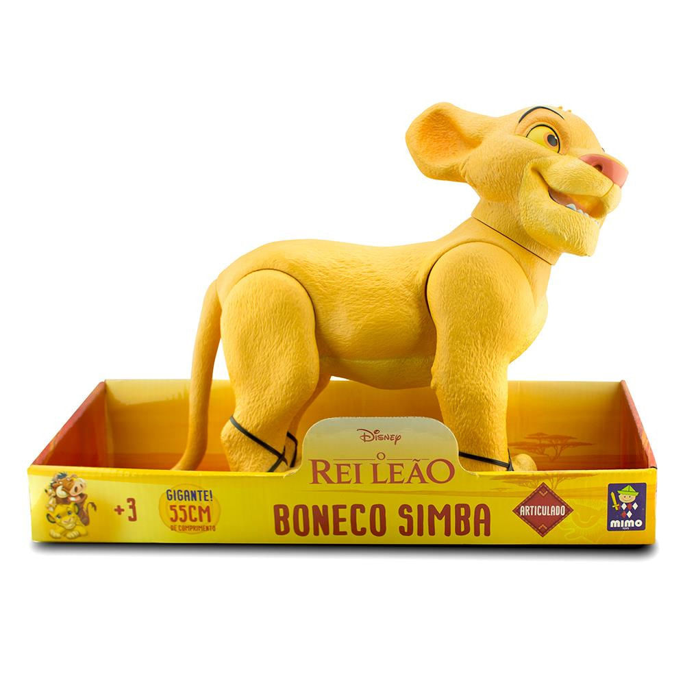 Boneco Disney O Rei Leão Simba 420 Mimo Toys 55cm - Ri Happy
