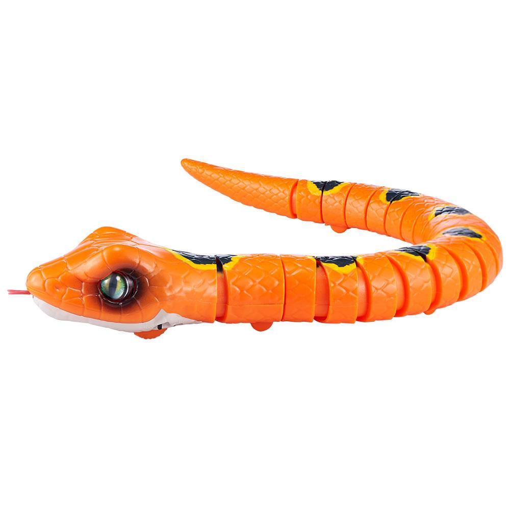 Boneco Robo Alive Cobra Laranja e Preta 1121 - Candide - Ri Happy