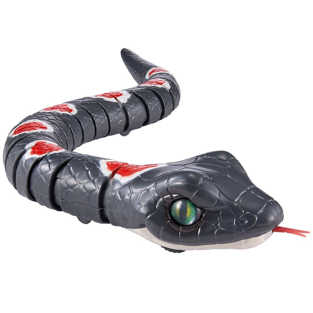 Boneco Robo Alive Cobra Cinza e Vermelha 1121 - Candide - Ri Happy