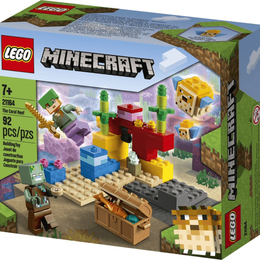Lego Minecraft O Recife de Coral Alex Fundo do Oceano 21164 - Ri Happy