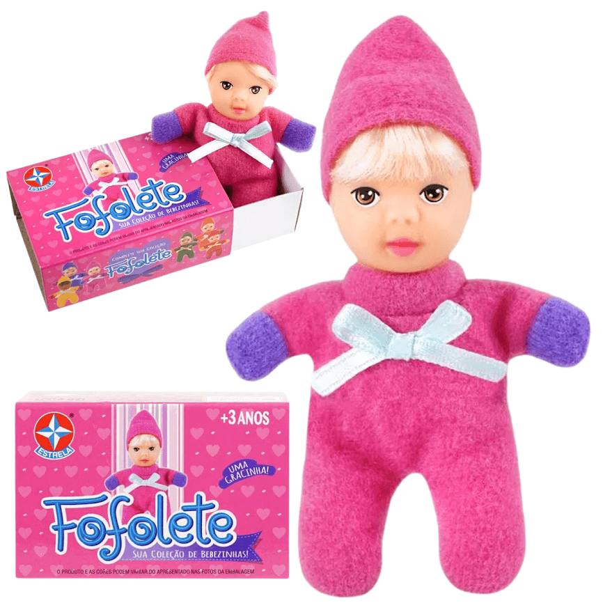 Boneca Fofolete Coleção Classica Bebezinha Estrela Rosa - Ri Happy