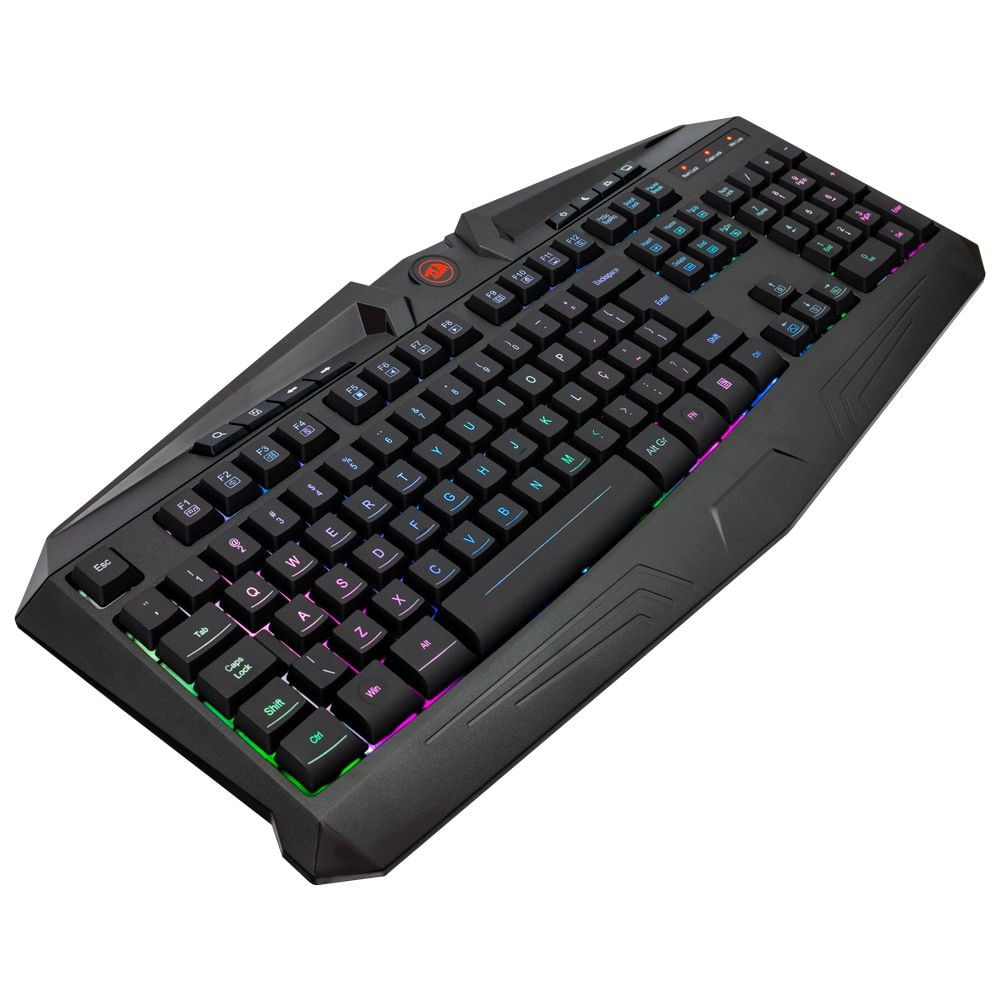 Teclado Gamer Redragon Harpe RGB Membrana ABNT-2 - K503RGB - Ri Happy