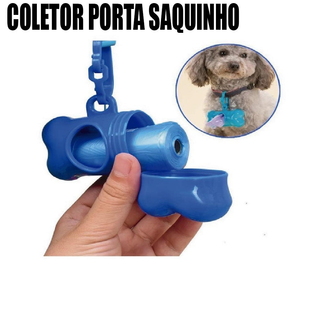 COLETOR PORTA SAQUINHO Kit Cata Caca Fezes 15 Saquinhos - Ri Happy