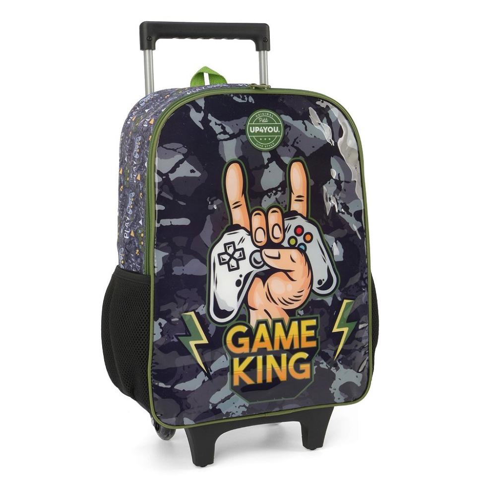Kit Mochila e Lancheira Up4You Com Rodinhas Game Verde - Ri Happy Kit Mochila e Lancheira Up4You Com Rodinhas Game Verde - Ri Happy
