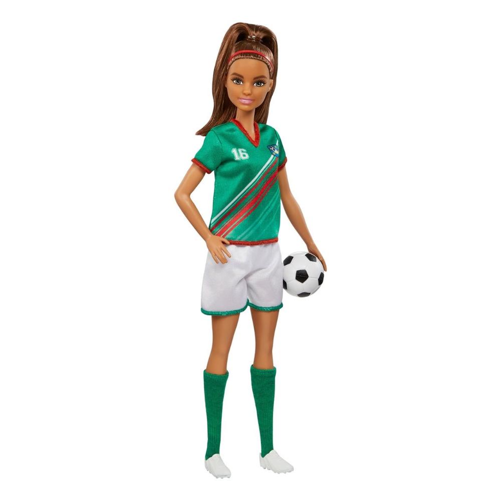 Boneca Barbie Jogadora De Futebol 30cm - Mattel HCN14 - Ri Happy