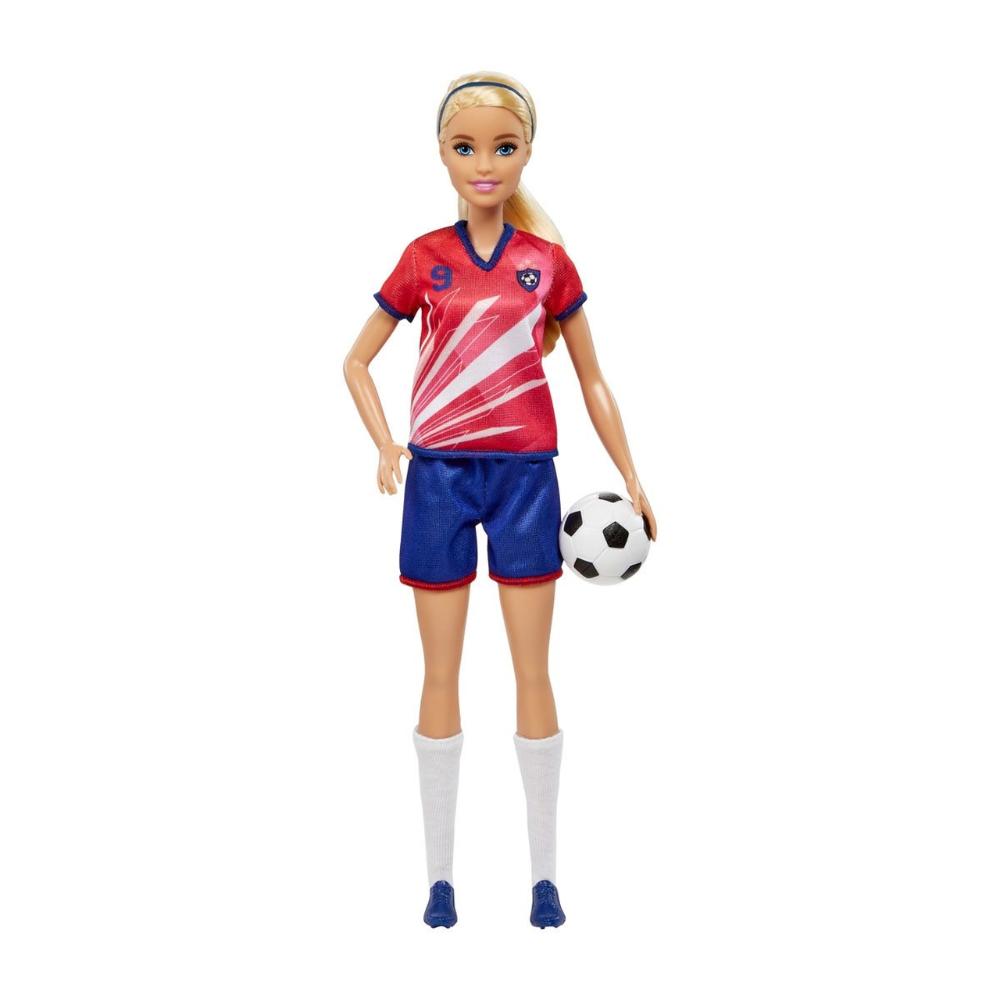 Boneca Barbie Jogadora De Futebol 30cm - Mattel HCN14 - Ri Happy