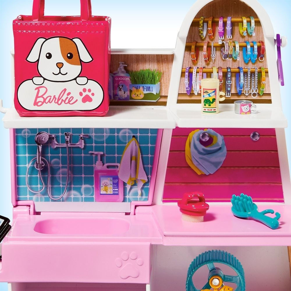 Playset Pet Shop da Barbie Mattel com Boneca GRG90 - Ri Happy