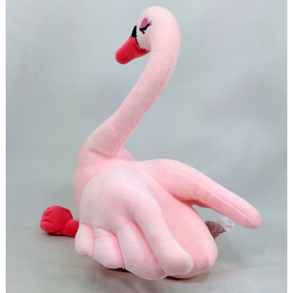 Cisne Rosa De Pelúcia 26 Cm Altura - Ri Happy