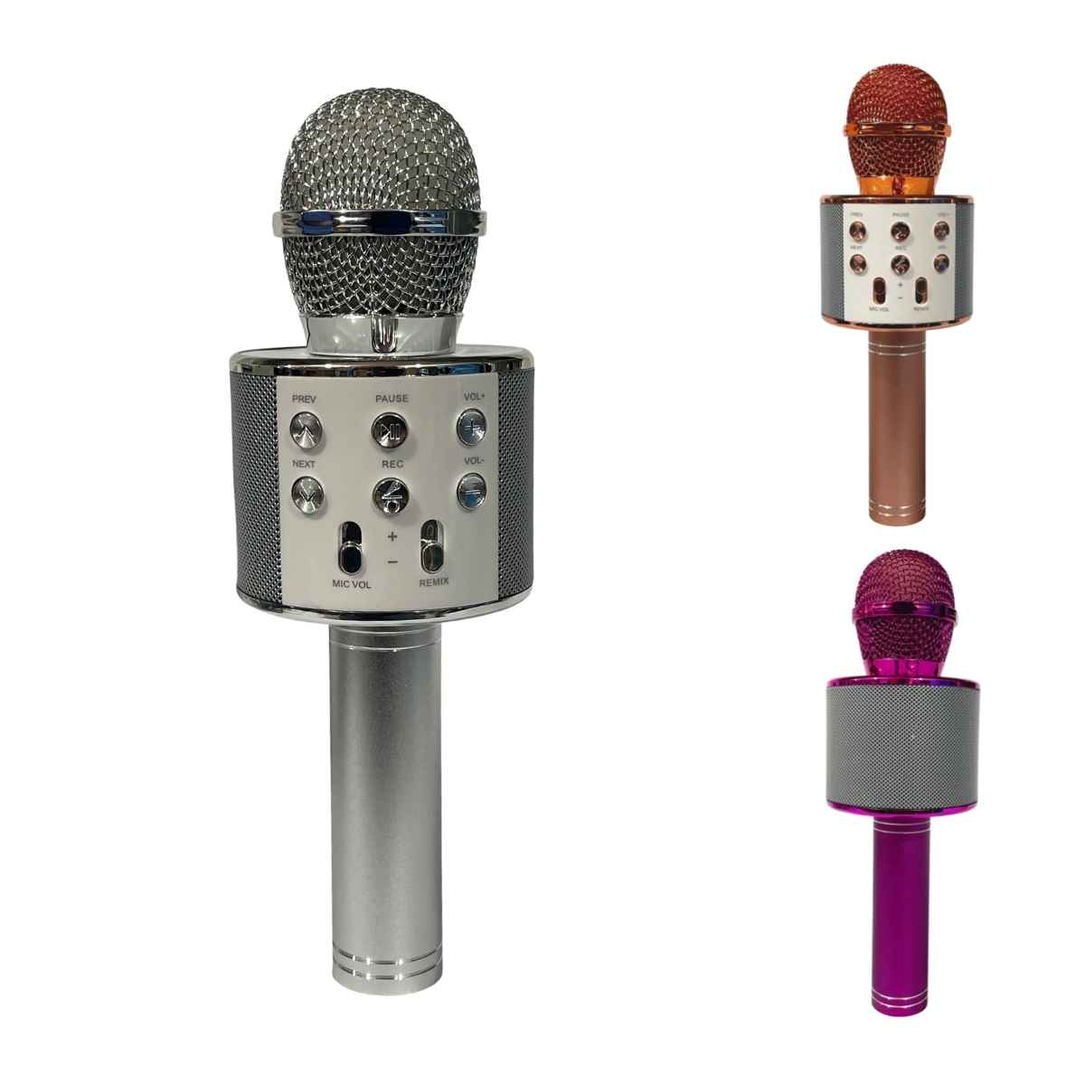 Microfone Brinquedo Star Voice Recarregável Bluetooth Efeitos Voz Cor ...