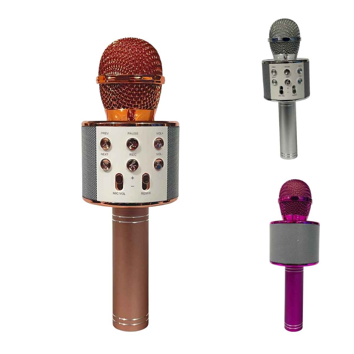 Microfone Brinquedo Star Voice Recarregável Bluetooth Efeitos Voz Cor ...