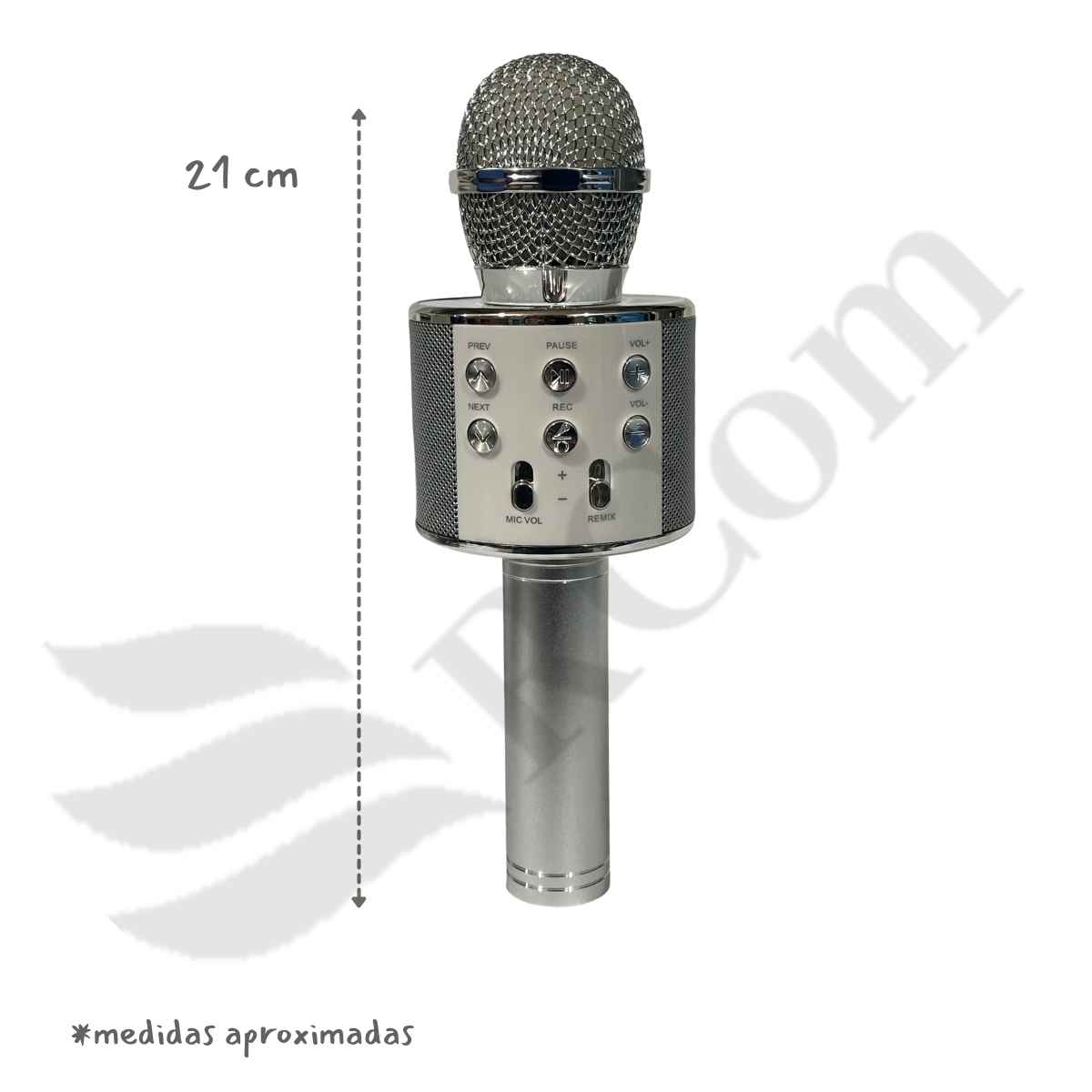 Microfone Brinquedo Star Voice Recarregável Bluetooth Efeitos Voz - Ri ...