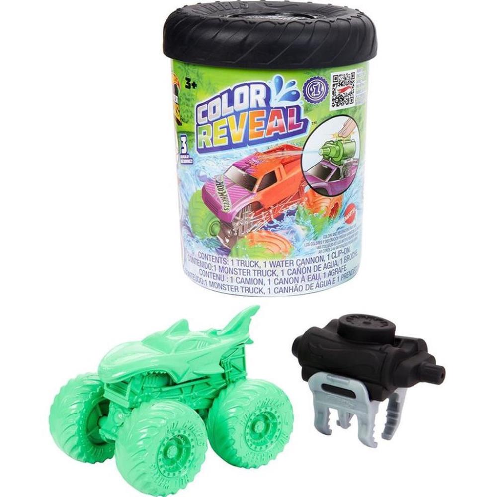 Monster Truck Color Reveal Hot Wheels - Mattel HJF39 - Ri Happy