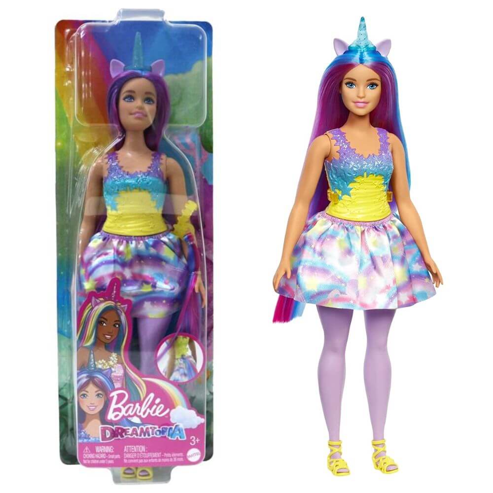 Boneca Barbie Dreamtopia - Unicórnio Azul - Mattel HGR20 - Ri Happy