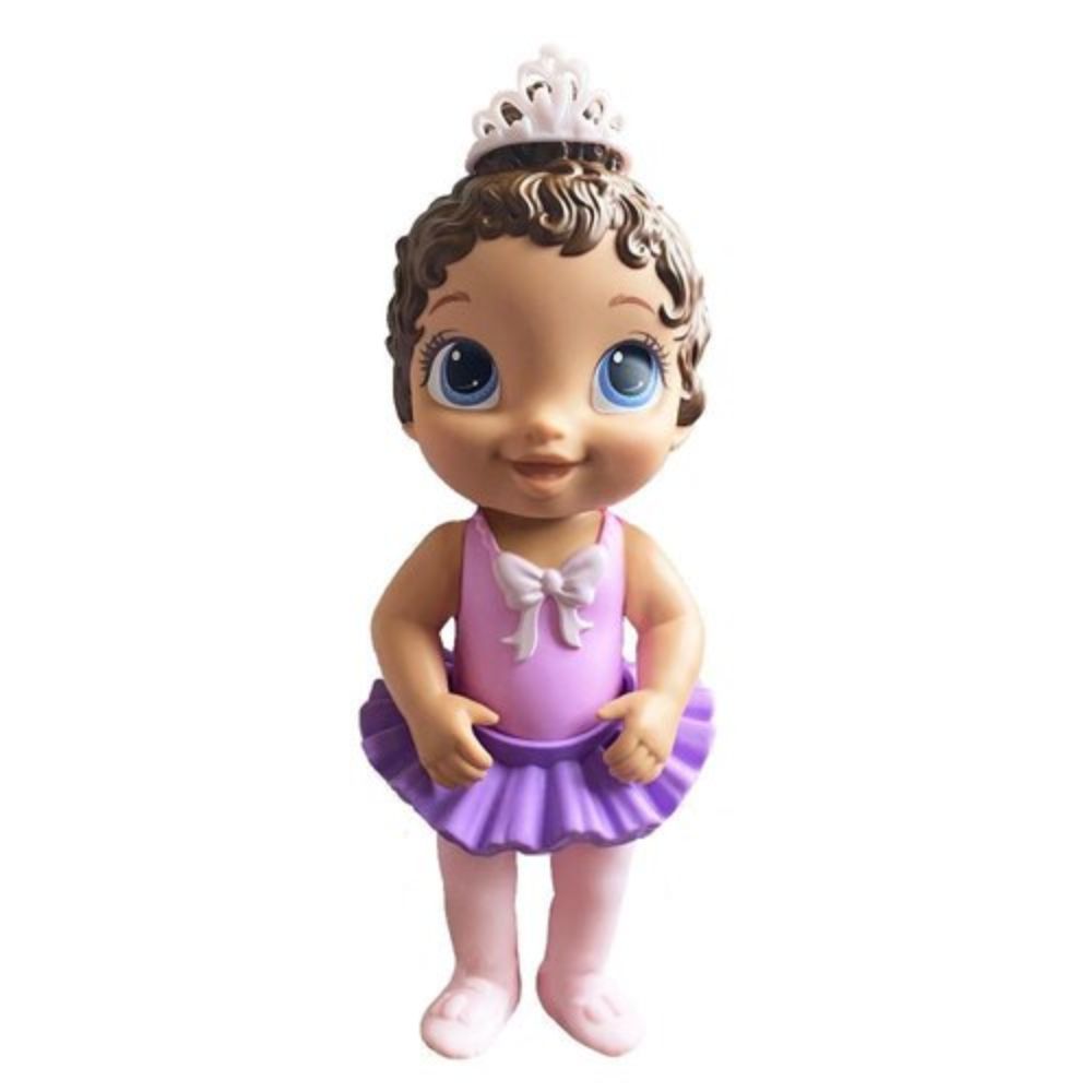 Boneca Baby Alive Doce Bailarina Roxa Morena 27cm - Hasbro F1273 - Ri Happy