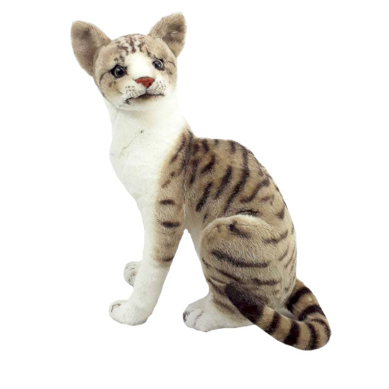Gato Tigrado Pelúcia 35 cm sentado - Ri Happy