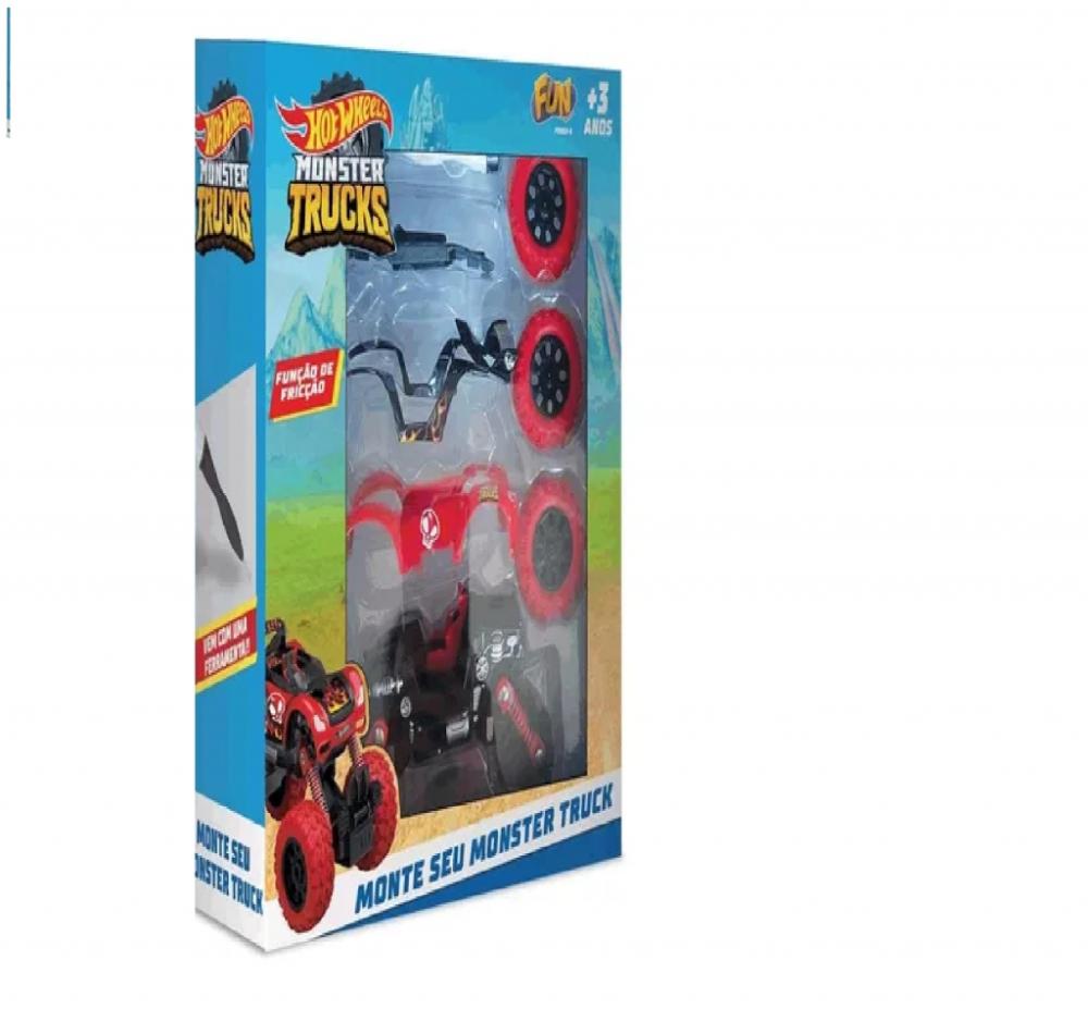Monster Truck Monte Seu Hot Wheels - Fun F0082-6 - Ri Happy