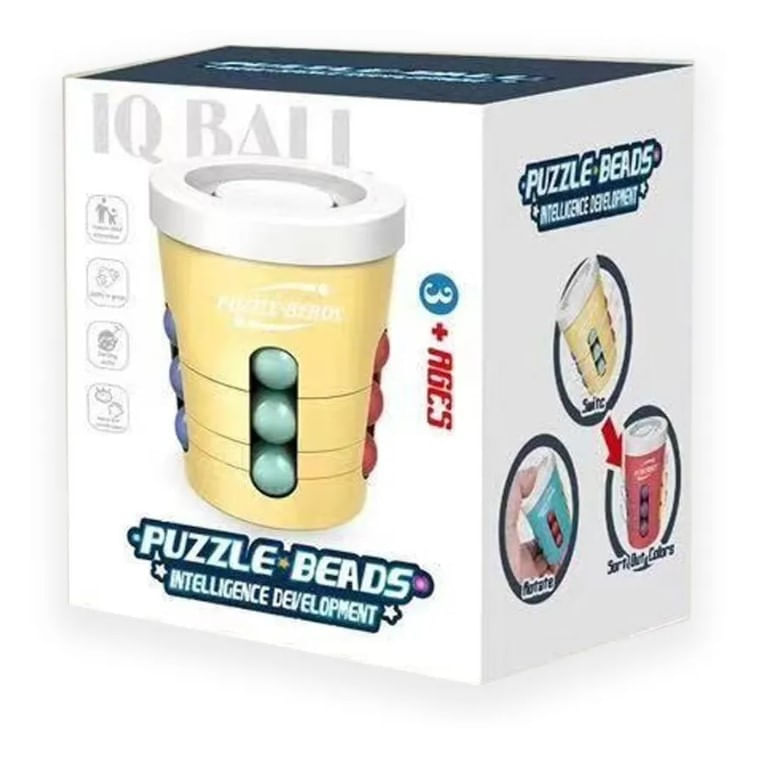 Puzzle Beads IQ Ball - Copo/Lata Giratório - Ri Happy