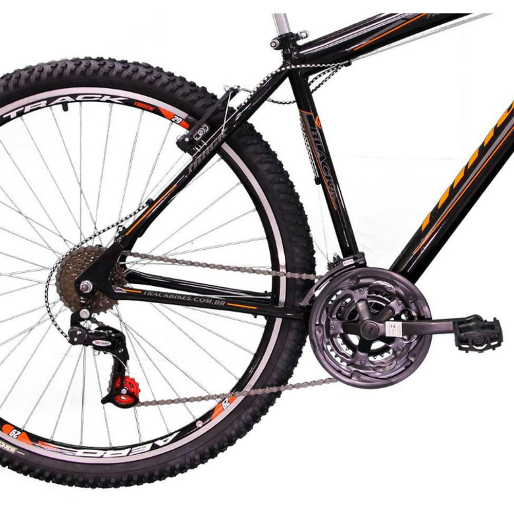 Bicicleta Aro 29 Track e Bikes Black 29 P com Suspensão Dianteira ...
