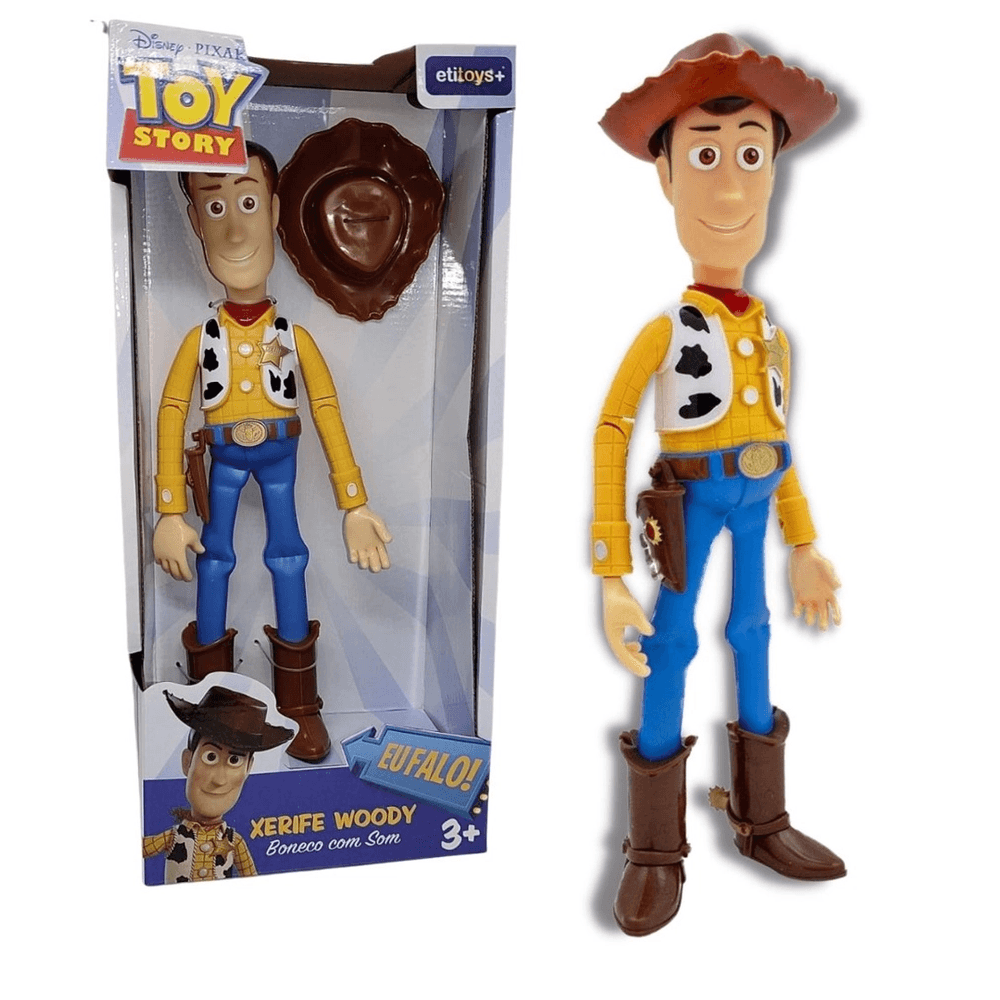Boneco Articulado Toy Story - Xerife Woody Com Som - Ri Happy