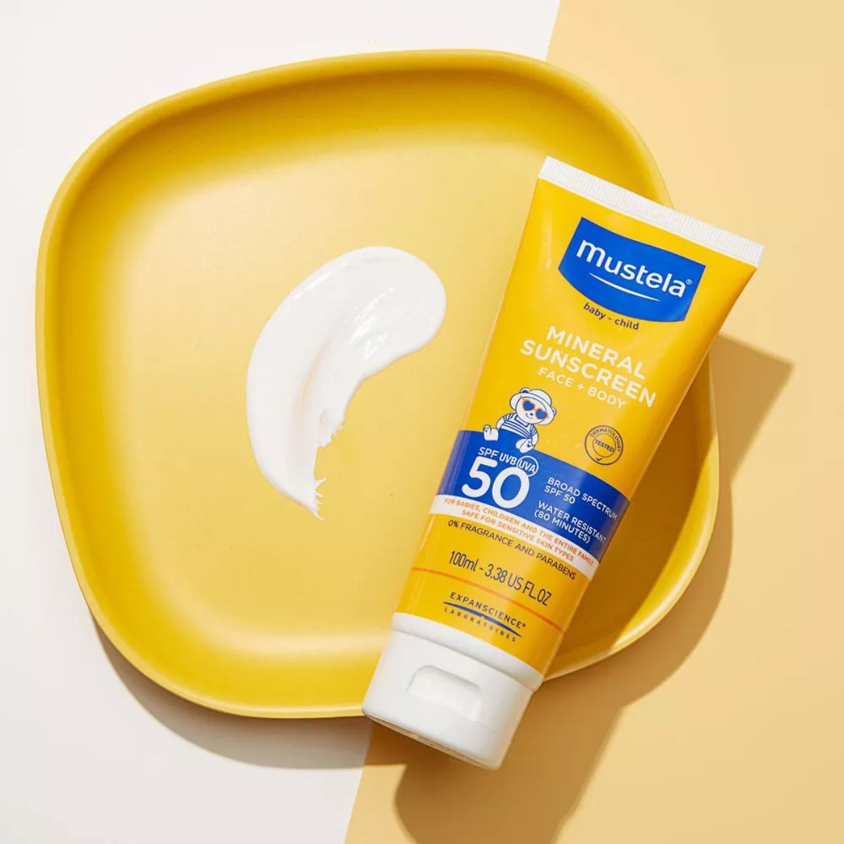 Protetor Solar Mustela Mineral Sunscreen 50FPS Rosto e Corpo - Ri Happy