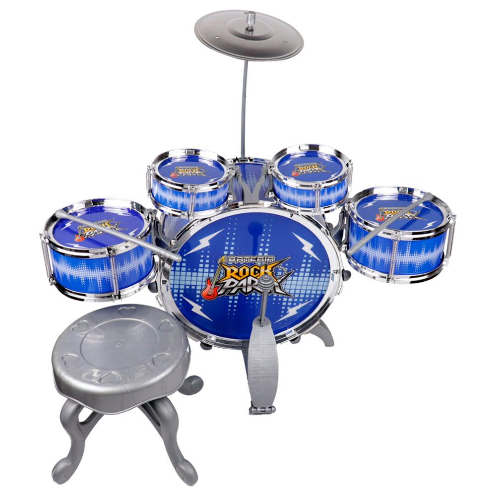 Bateria Instrumento Acústica Musical Infantil Criança Rock Party Menino ...