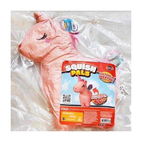 Pelúcia Squish Pals Unicórnio Fofinho 40cm - Toyng - Ri Happy