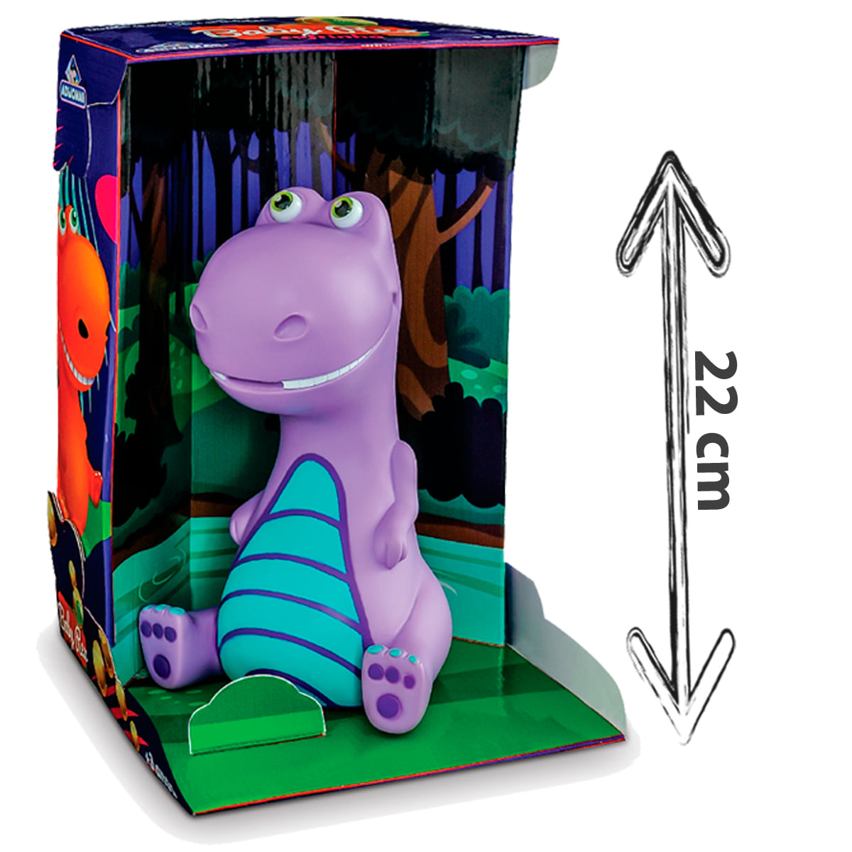 Dinossauro Baby Rex Cofrinho Brinquedo para Bebês + 18 meses - Ri Happy