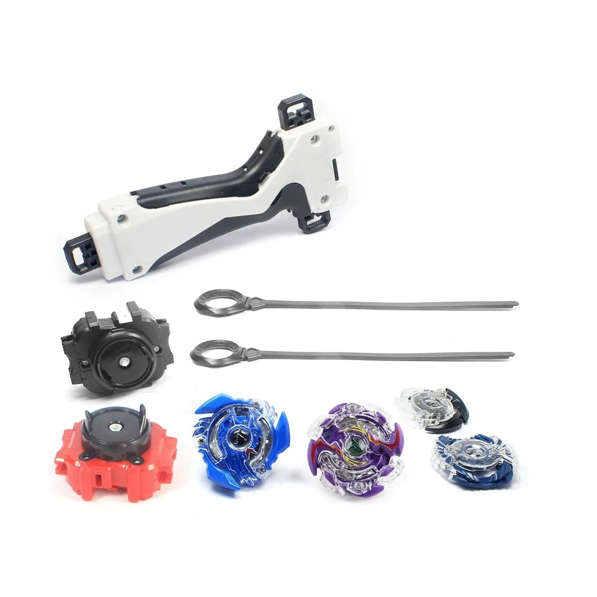 Kit Maleta 8 Beyblade Burst C/Lançador Rantaro Daigo Shu + Arena - Ri Happy