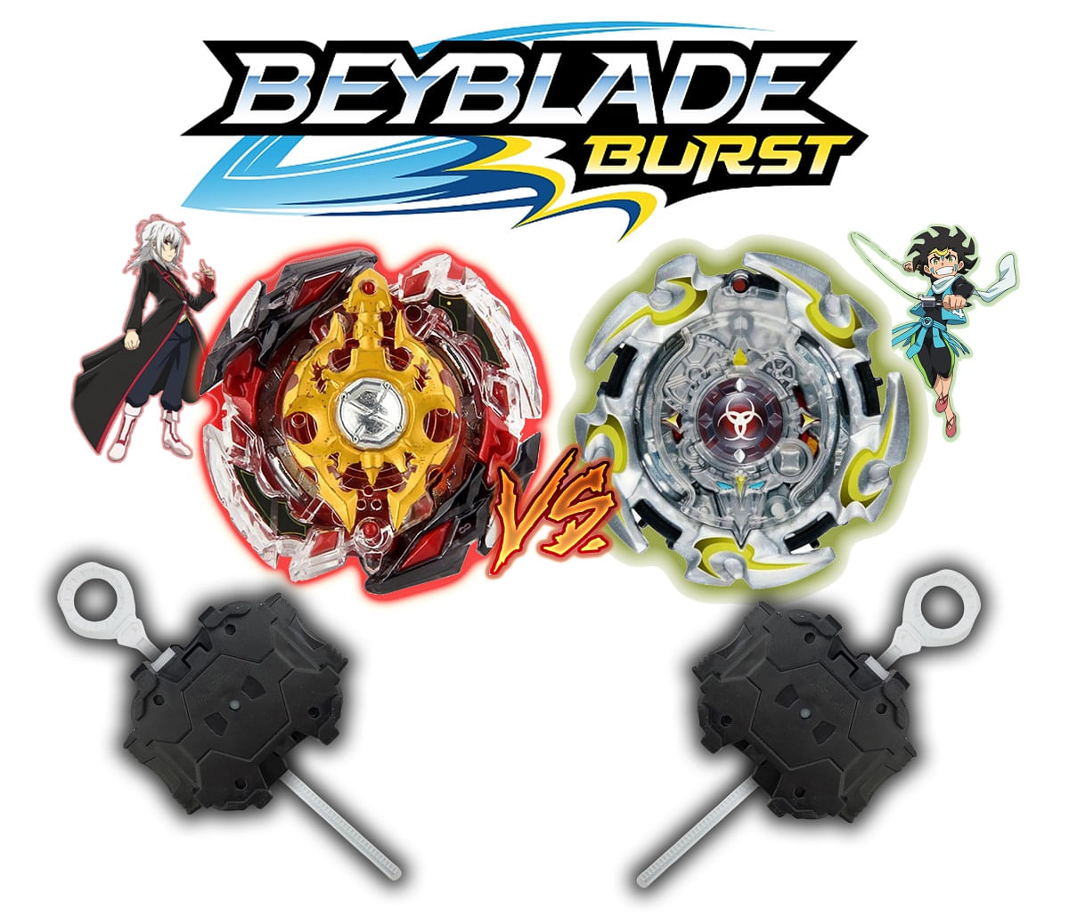 Kit 2 Beyblade Burst 2 Lançador Beyblade God Spriggan Chronos - Ri Happy