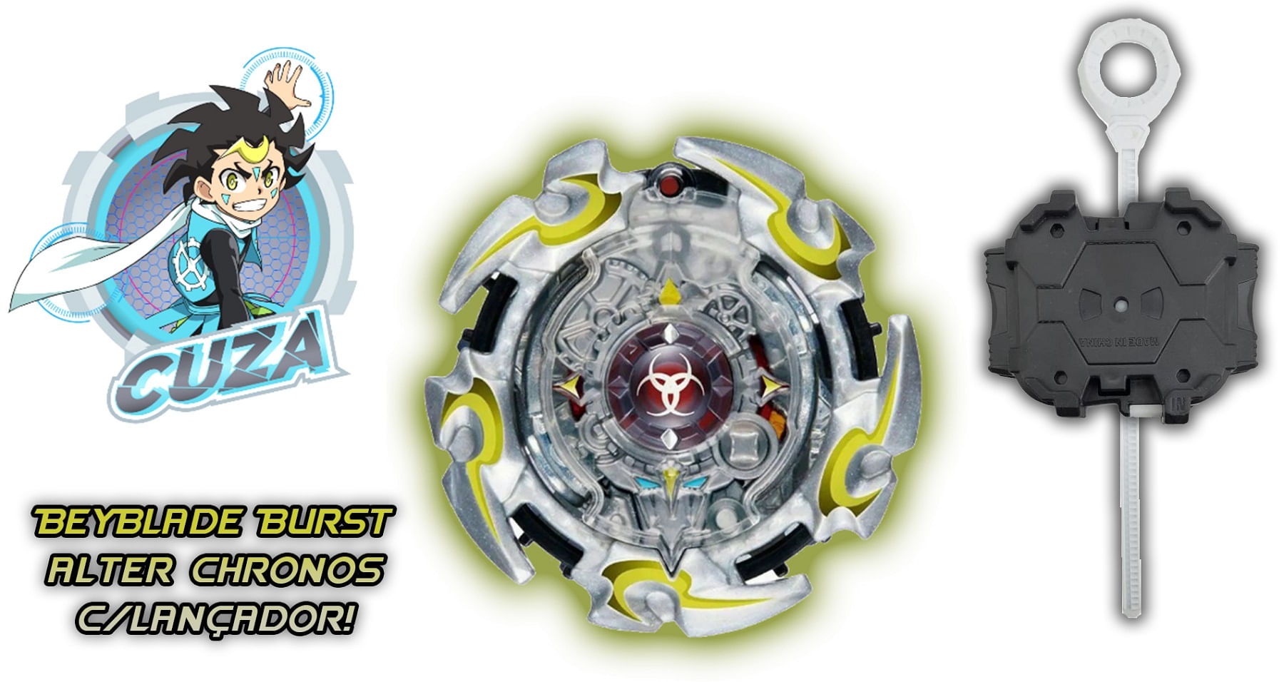 Kit 2 Beyblade Burst 2 Lançador Beyblade God Spriggan Chronos - Ri Happy