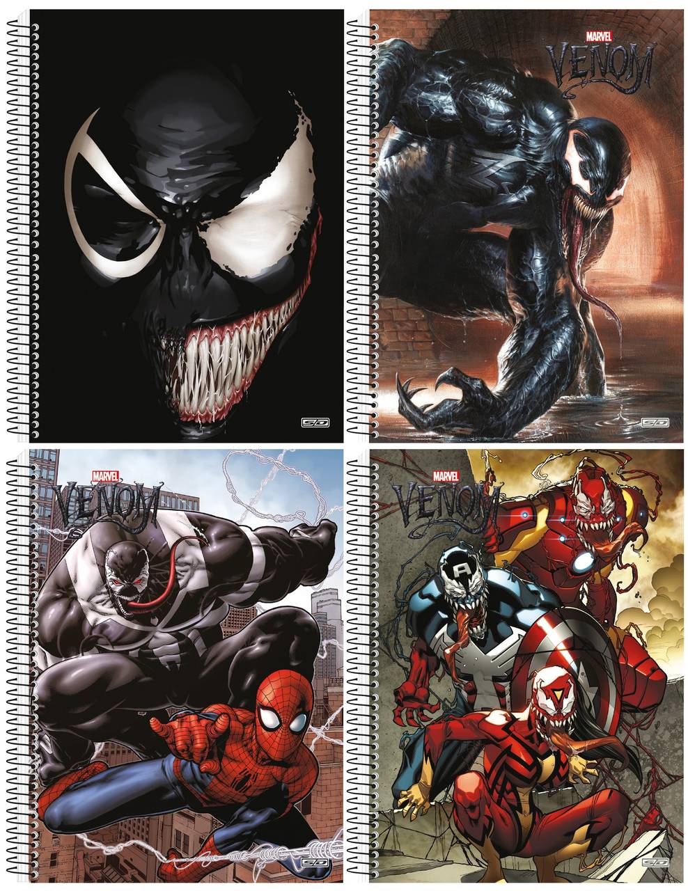 Caderno Venom Espiral 80 Folhas 1 Matéria - São Domingos - Ri Happy