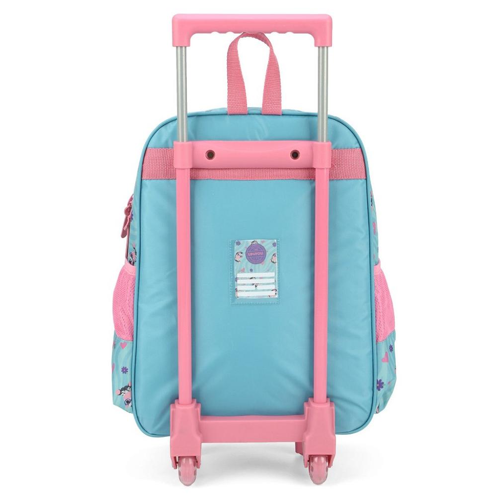 Kit Mochila de Rodinhas Lancheira Luxcel Up4You Zebra Azul - Ri Happy Kit Mochila de Rodinhas Lancheira Luxcel Up4You Zebra Azul - Ri Happy