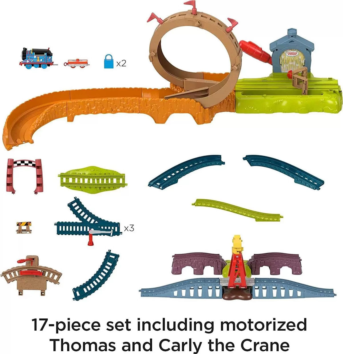 Thomas e Seus Amigos Playset Pátio de Manutenção de Loop - Ri Happy