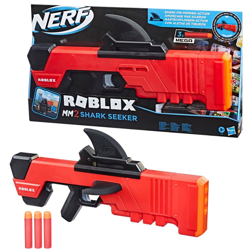 Lançador de Dardos Nerf Roblox MM2 Shark Seeker F2489 - Hasbro - Ri Happy