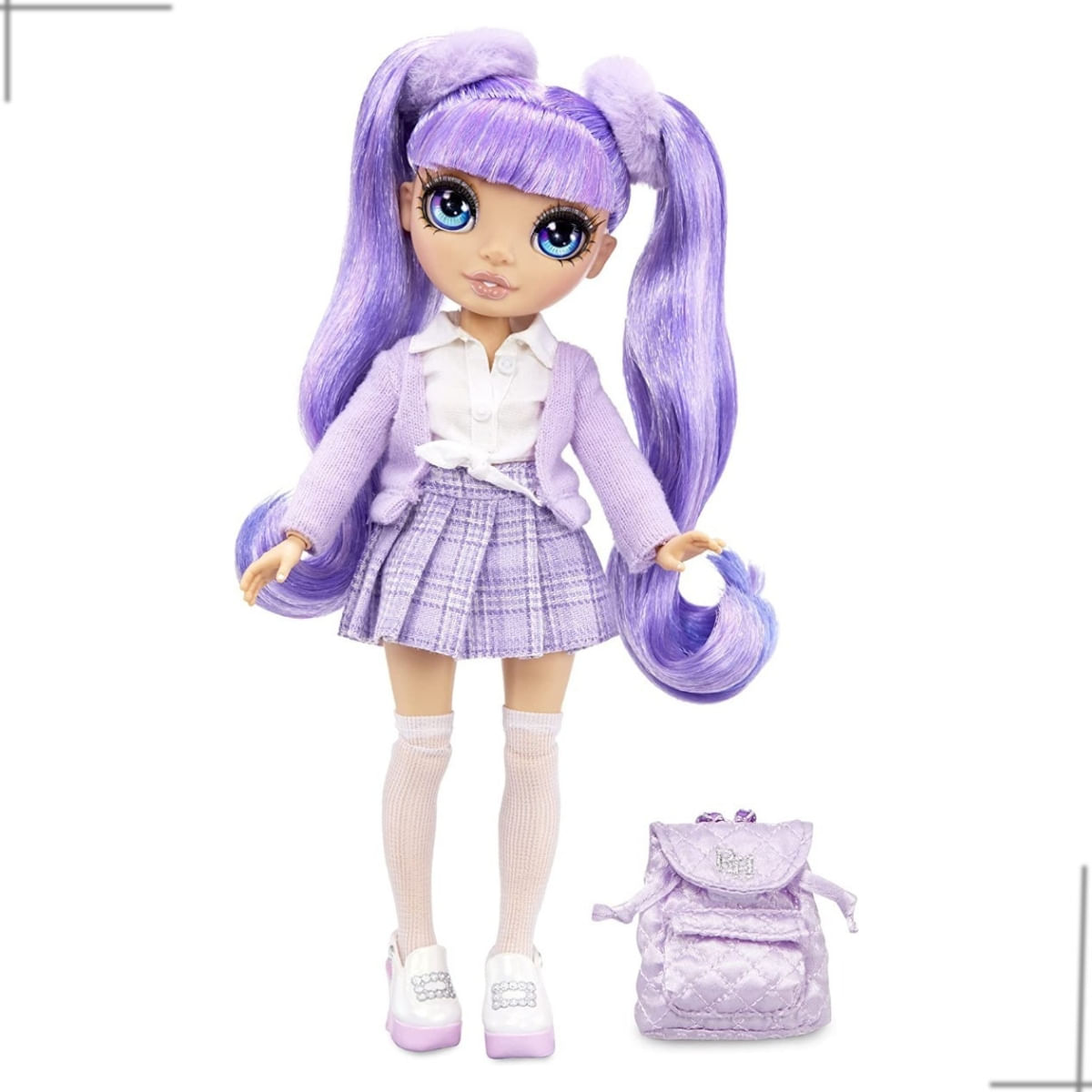 Boneca Articulada Rainbow High Junior Violet Willow - Ri Happy