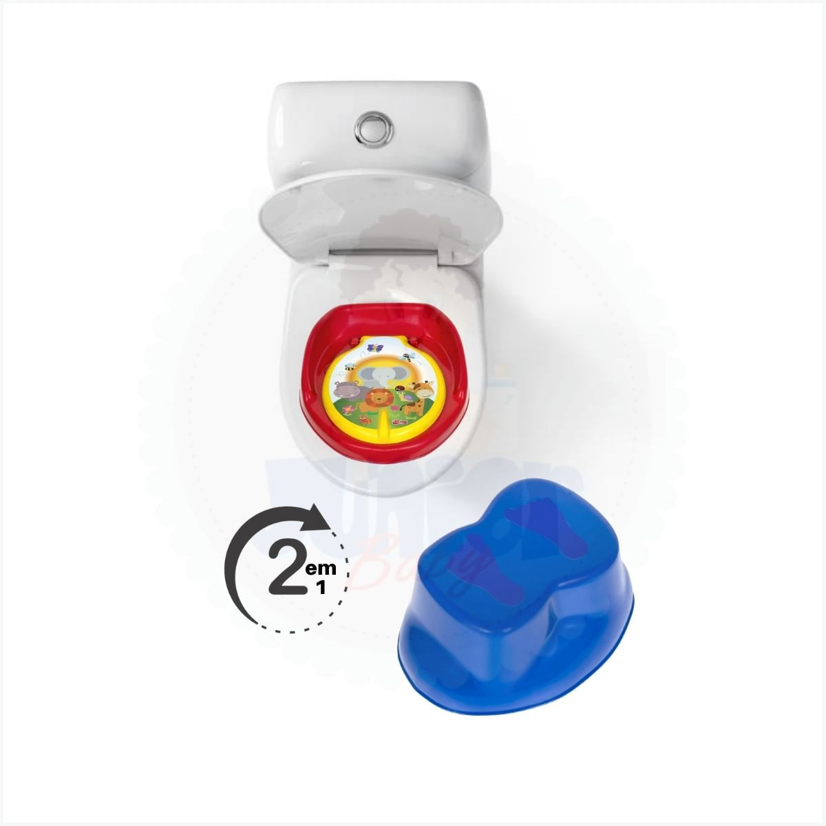 Troninho Infantil Bichinho Redutor de Assento 2 em 1 Pinico Menino ...