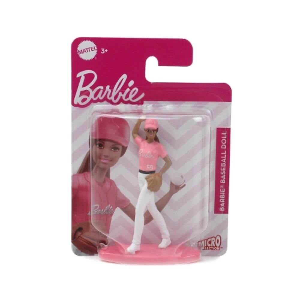 Barbie - Mini Figura 7cm Jogadora de Baseball Negra - Mattel HBC14 ...