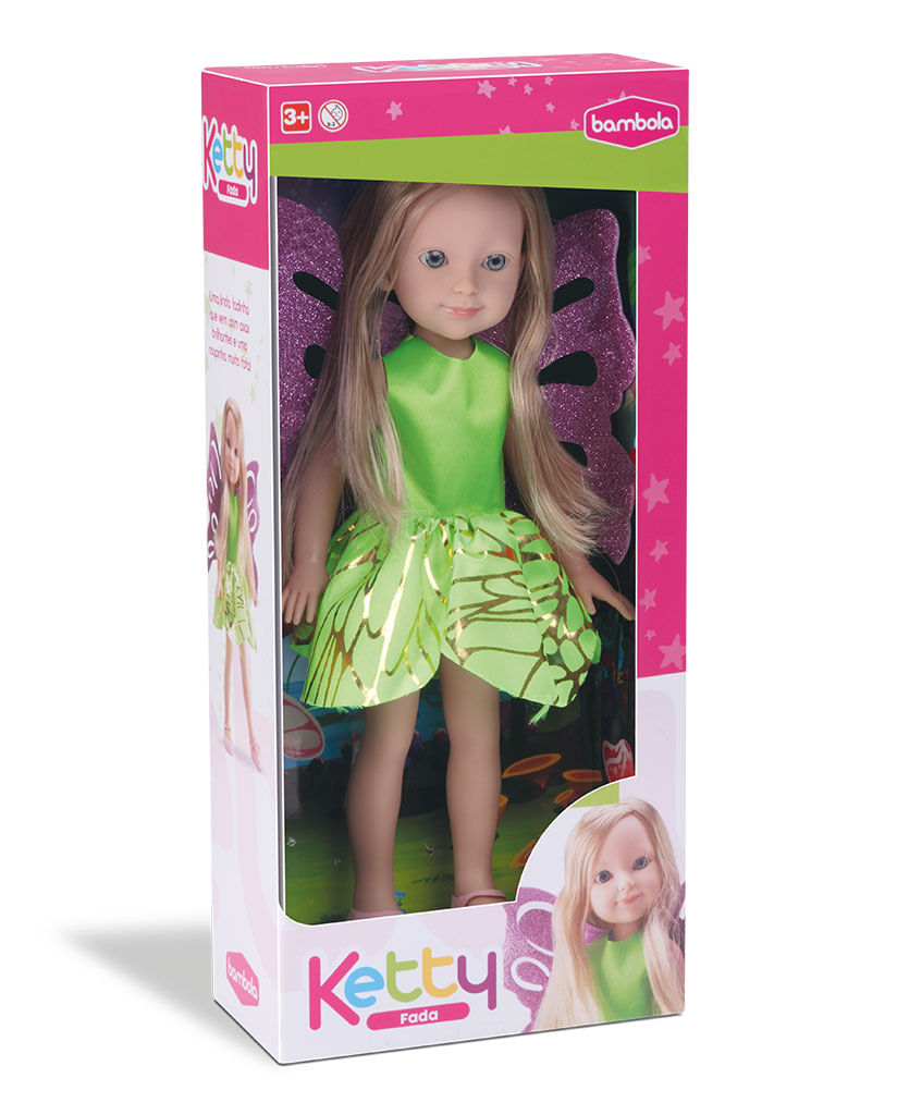 Boneca Ketty Lendas Fada Com Asas Brilhantes - Ri Happy