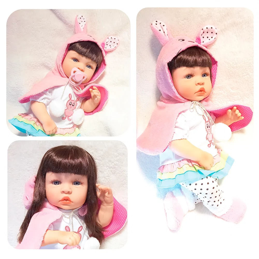 Boneca - Bebe Reborn - Laura Baby Giulia - Shiny Toys - Ri Happy