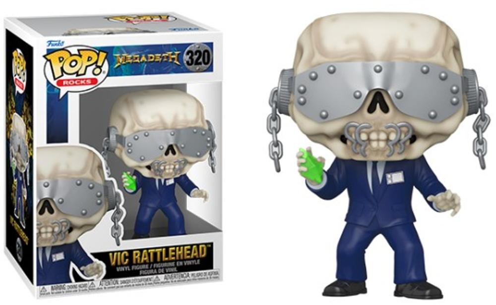 Boneco Funko Pop Megadeth Vic Rattilehead 320 - Ri Happy