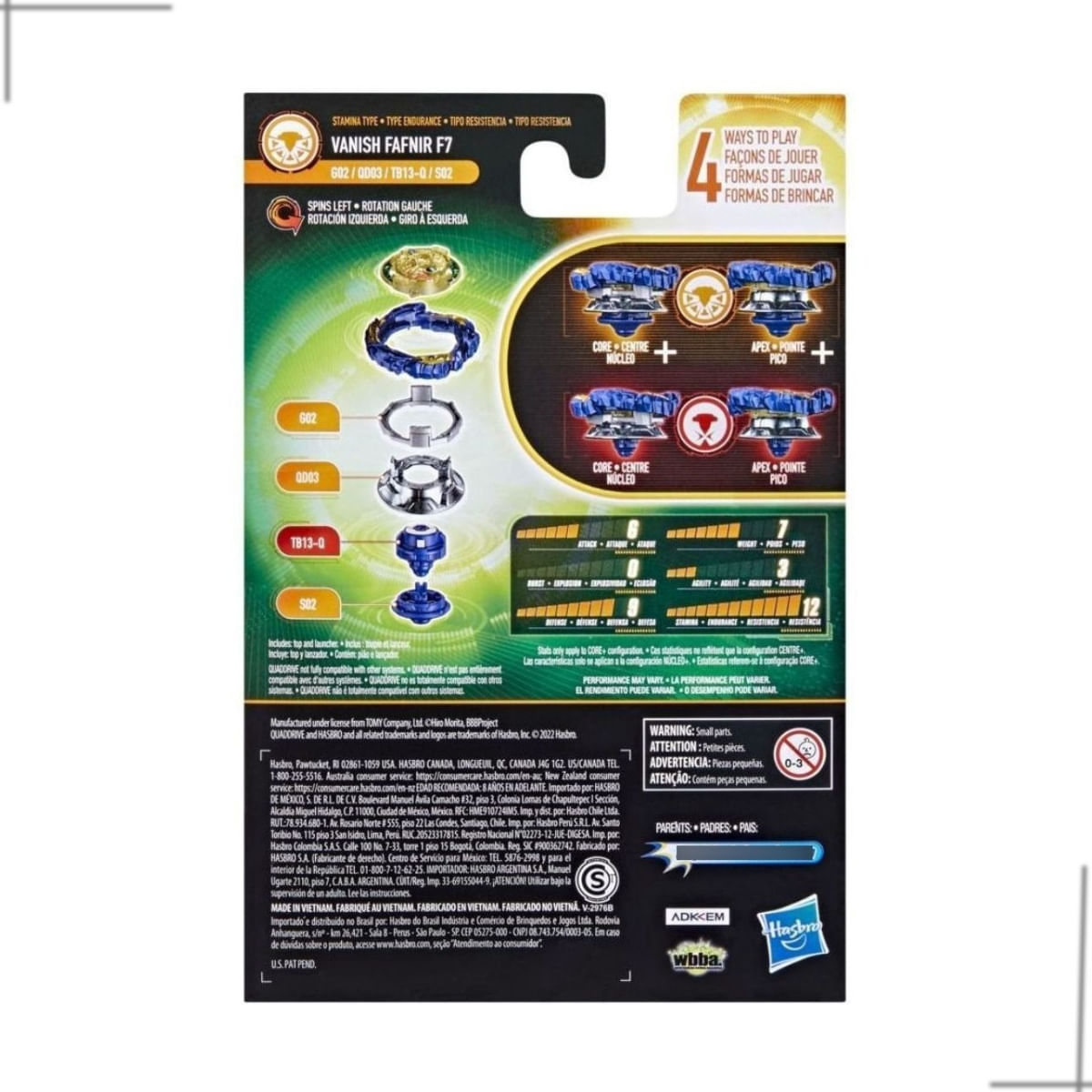 Beyblade Burst Quaddrive Glory Regnar R7 Beyblade Hasbro - Ri Happy