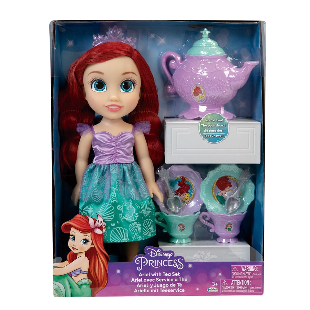 Confira Boneca - Princesas Disney - Ariel - Hora Do Chá - Multikids - Rihappy - PBKIDS Brinquedos