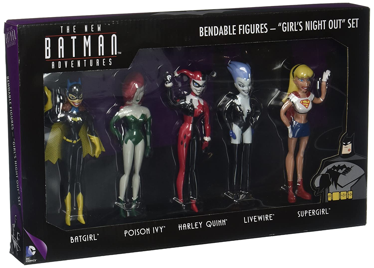 Kit 5 Bonecas Batgirl Harley Ivy Supergirl e Livewire NJ Croce - Ri Happy