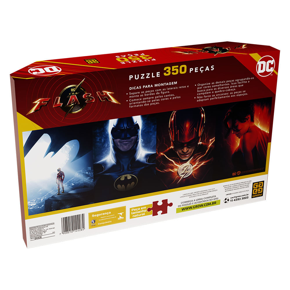 Confira Quebra-Cabeça Panorama - DC Comics - The Flash - 350 Peças ...