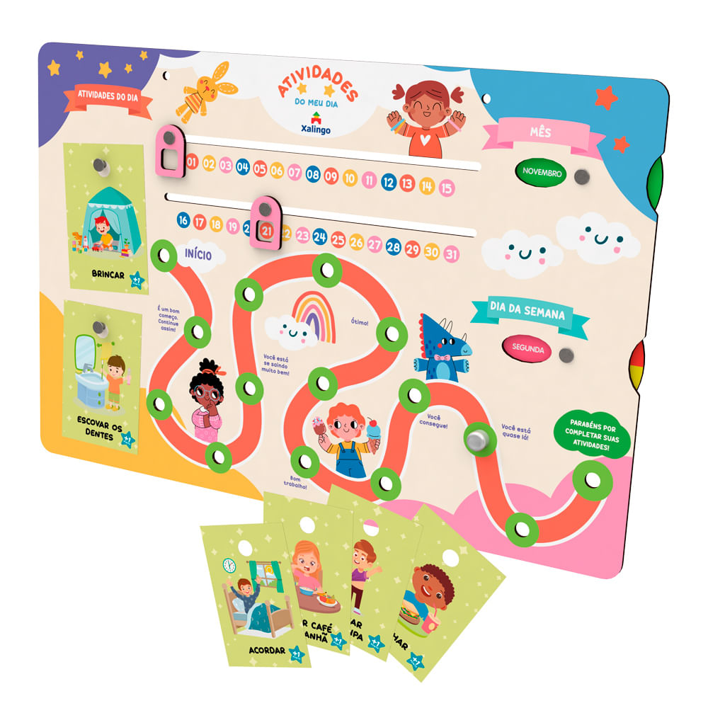 Jogo Educativo Quadro De Atividades Xalingo Ri Happy