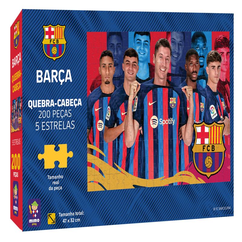 Quebra-Cabeça - Barça - 200 Peças - 5 estrelas - Mimo
